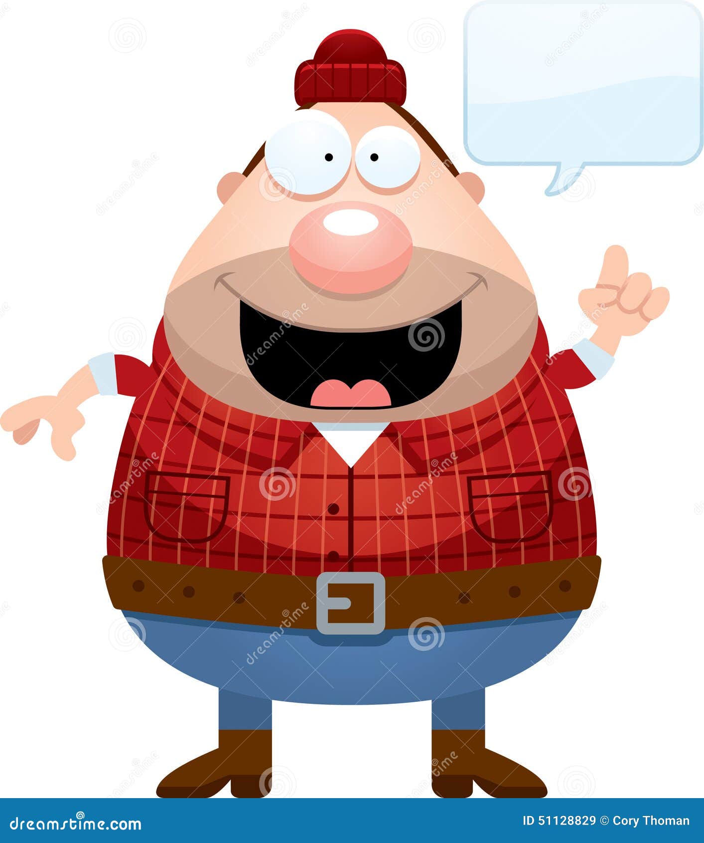Cartoon Lumberjack Talking stock vector. Illustration of cartoon - 51128829