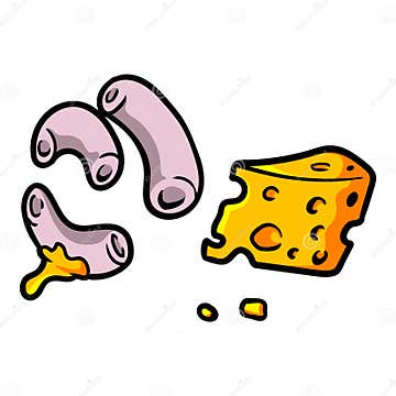 Cartoon mac and cheese stock vector. Illustration of vector - 259010496