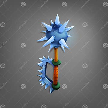 Cartoon Mace. Vector Illustration. Stock Vector - Illustration of ...