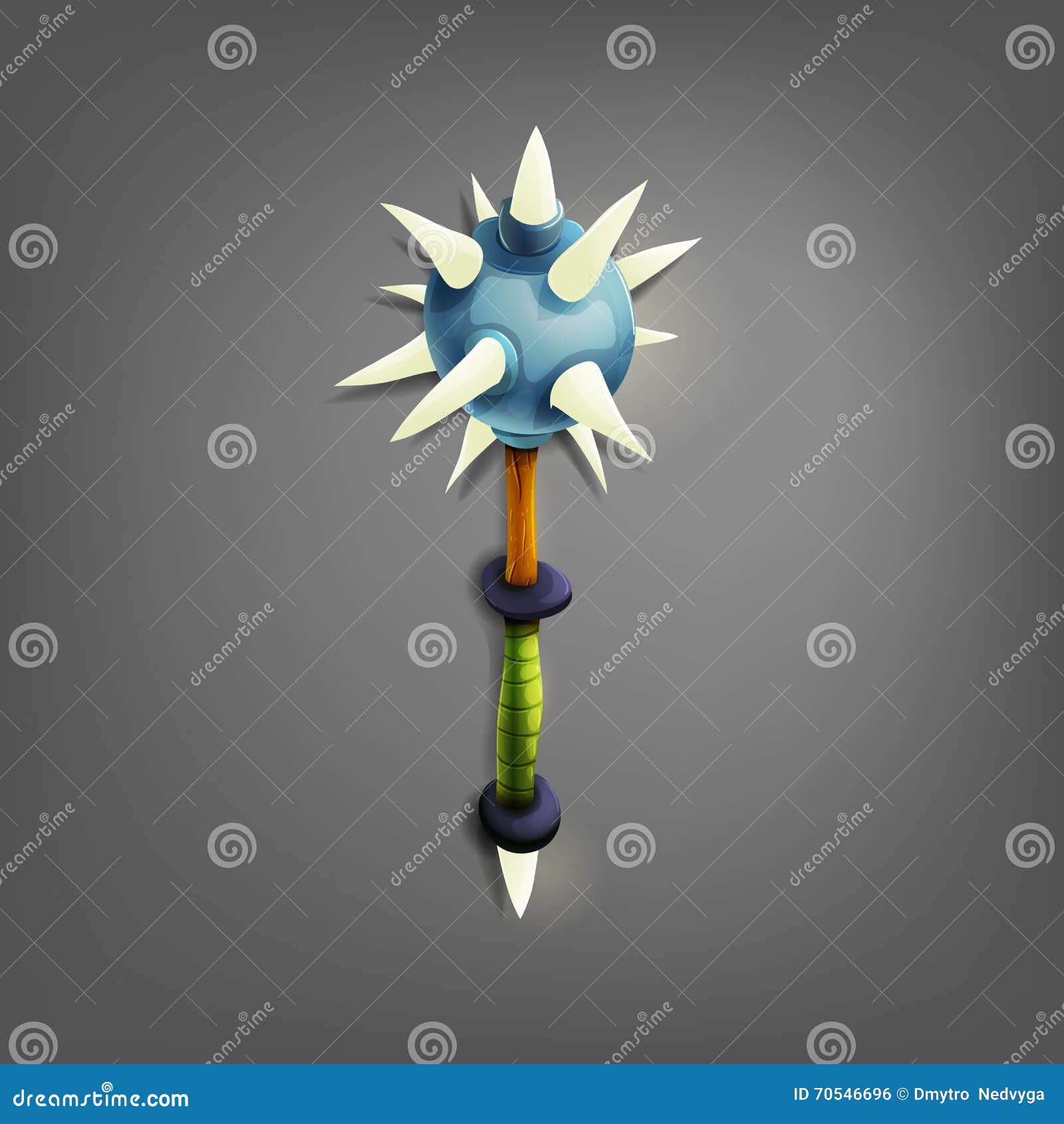 Cartoon Mace. Vector Illustration. | CartoonDealer.com #70546696