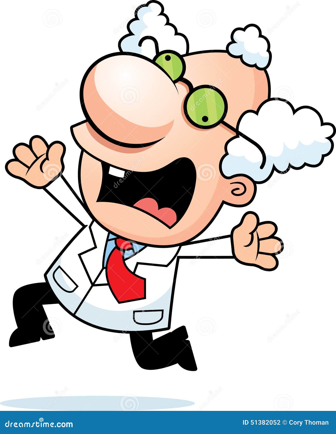 Cartoon Mad Scientist Panicking Stock Vector - Illustration of person ... Cartoon Mad Scientist Panicking Stock Vector - Illustration of person ...