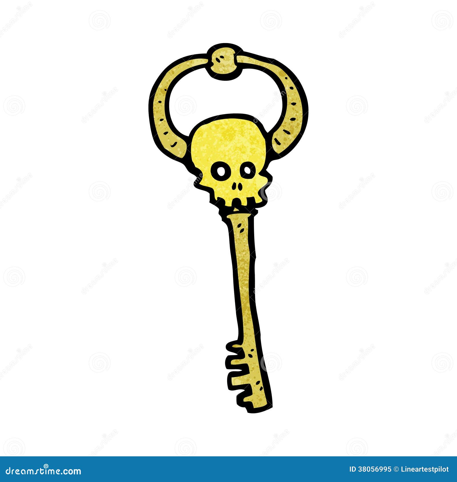 Cartoon magic key stock vector. Illustration of hand - 38056995