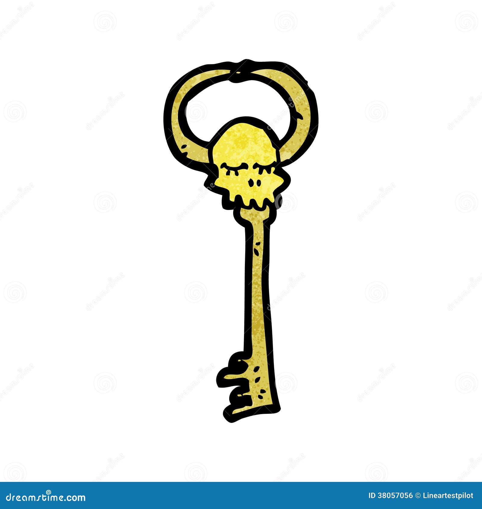 Cartoon magic key stock vector. Illustration of halloween - 38057056
