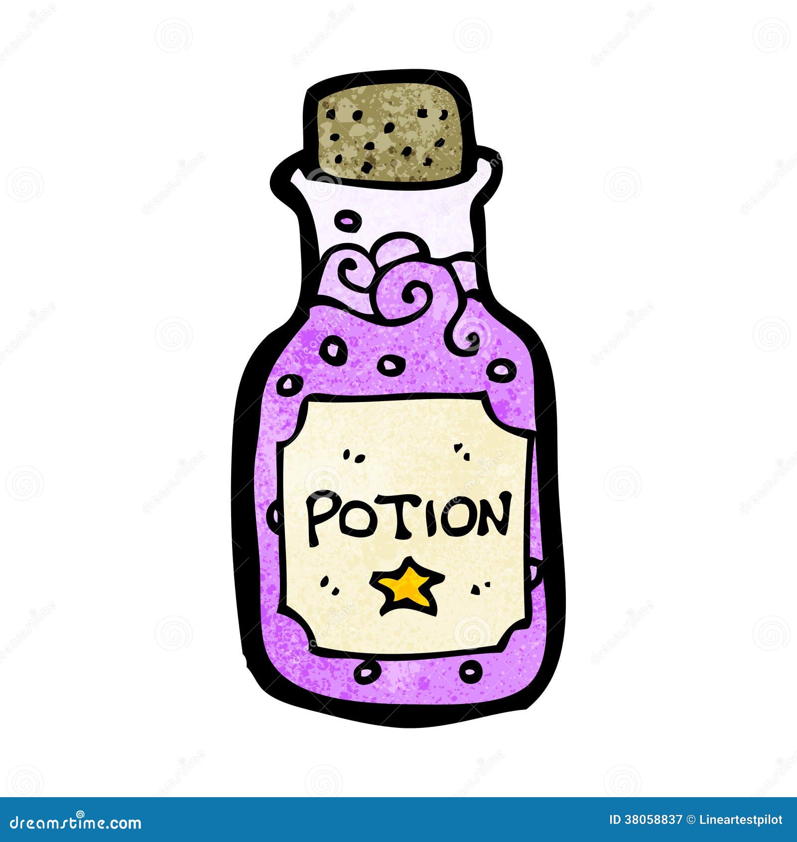 Cartoon magic potion stock vector. Illustration of artwork - 38058837