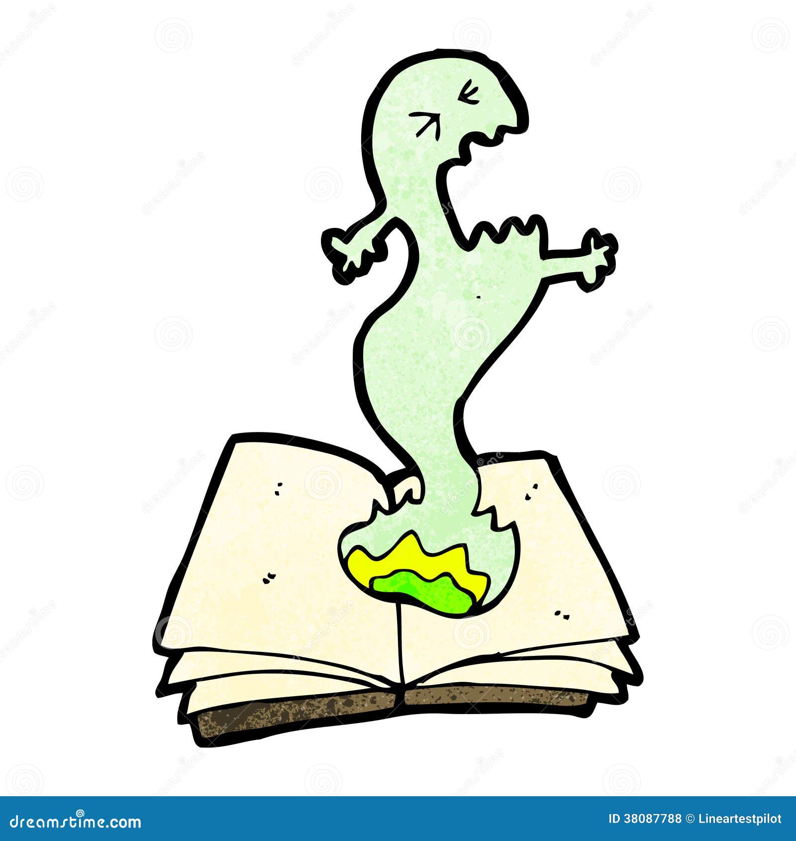 Cartoon magic spell book stock vector. Illustration of drawing - 38087788