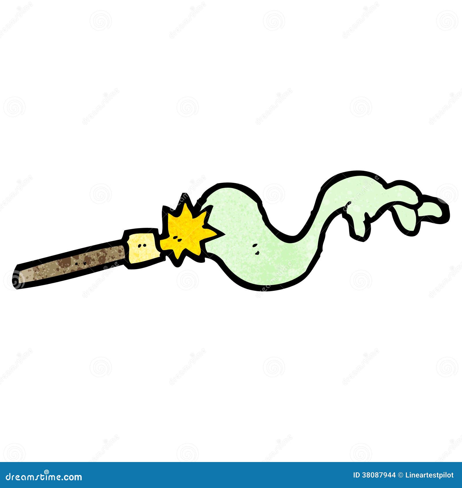 Cartoon magic wand stock vector. Illustration of quirky - 38087944
