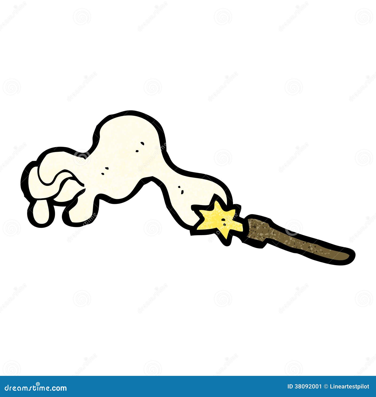 Cartoon magic wand stock vector. Illustration of clip - 38092001
