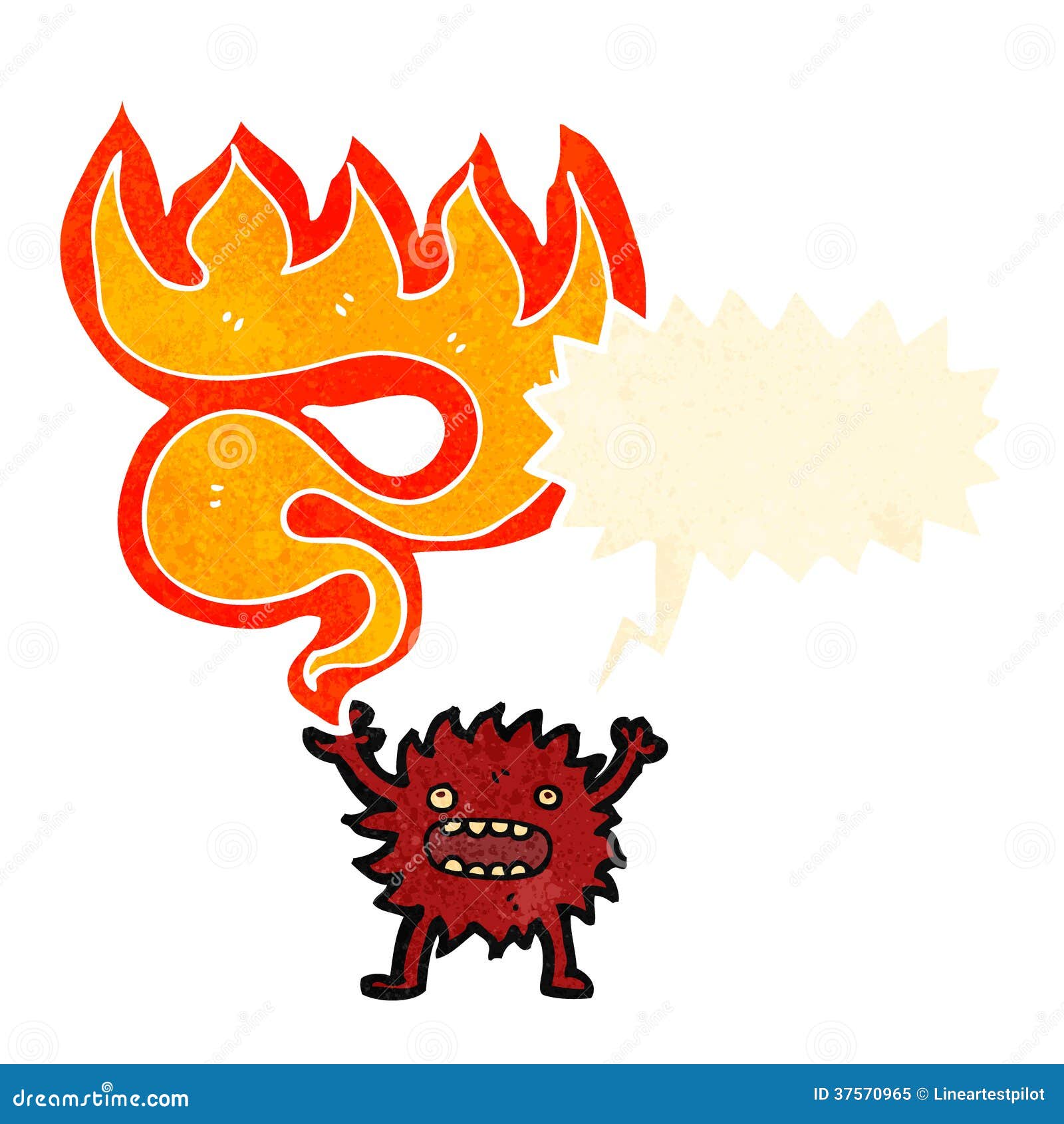 Cartoon magical imp stock vector. Illustration of balloon - 37570965