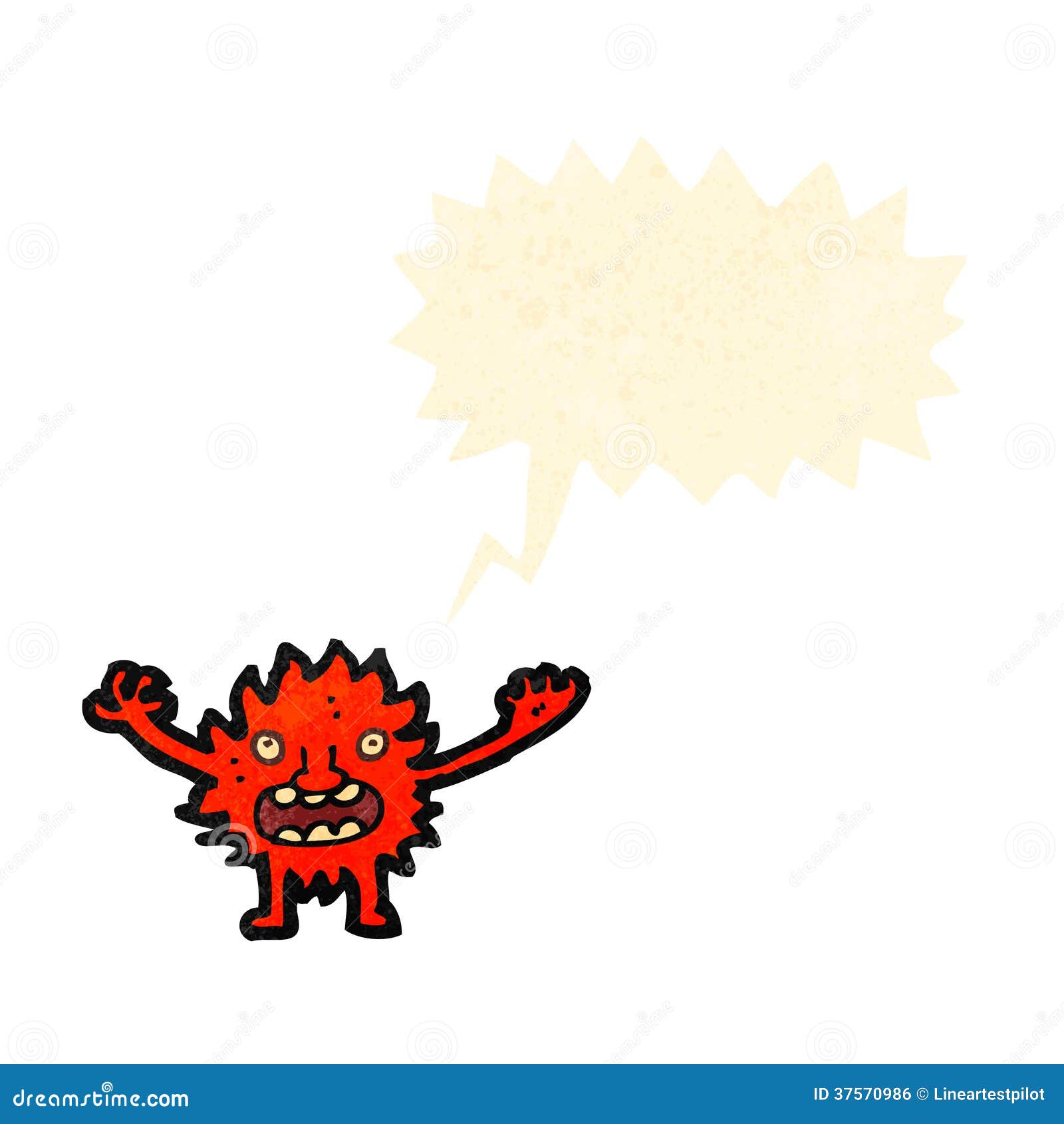 Cartoon magical imp stock vector. Illustration of drawing - 37570986