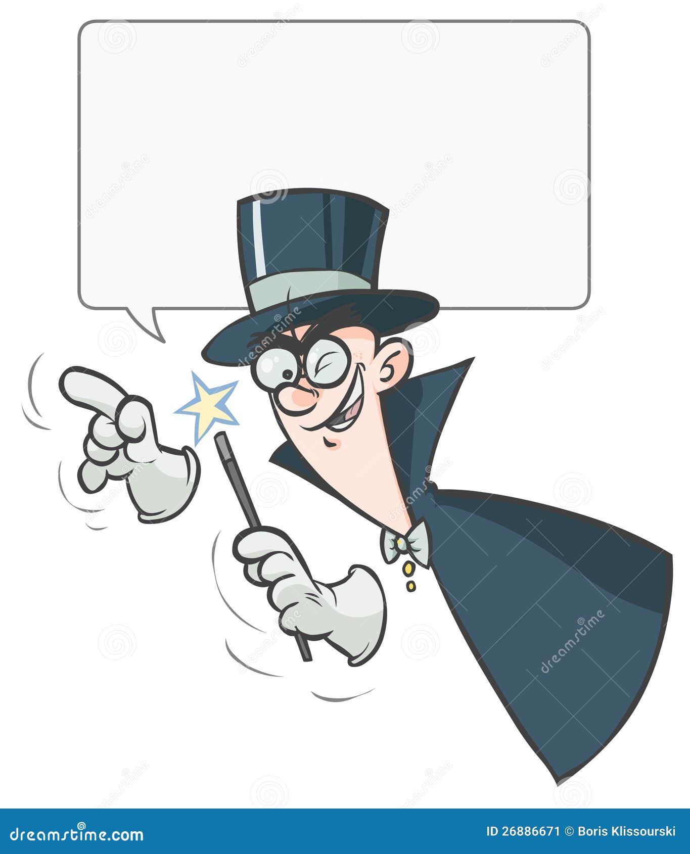 Cartoon Magician. stock illustration. Illustration of imagination ...