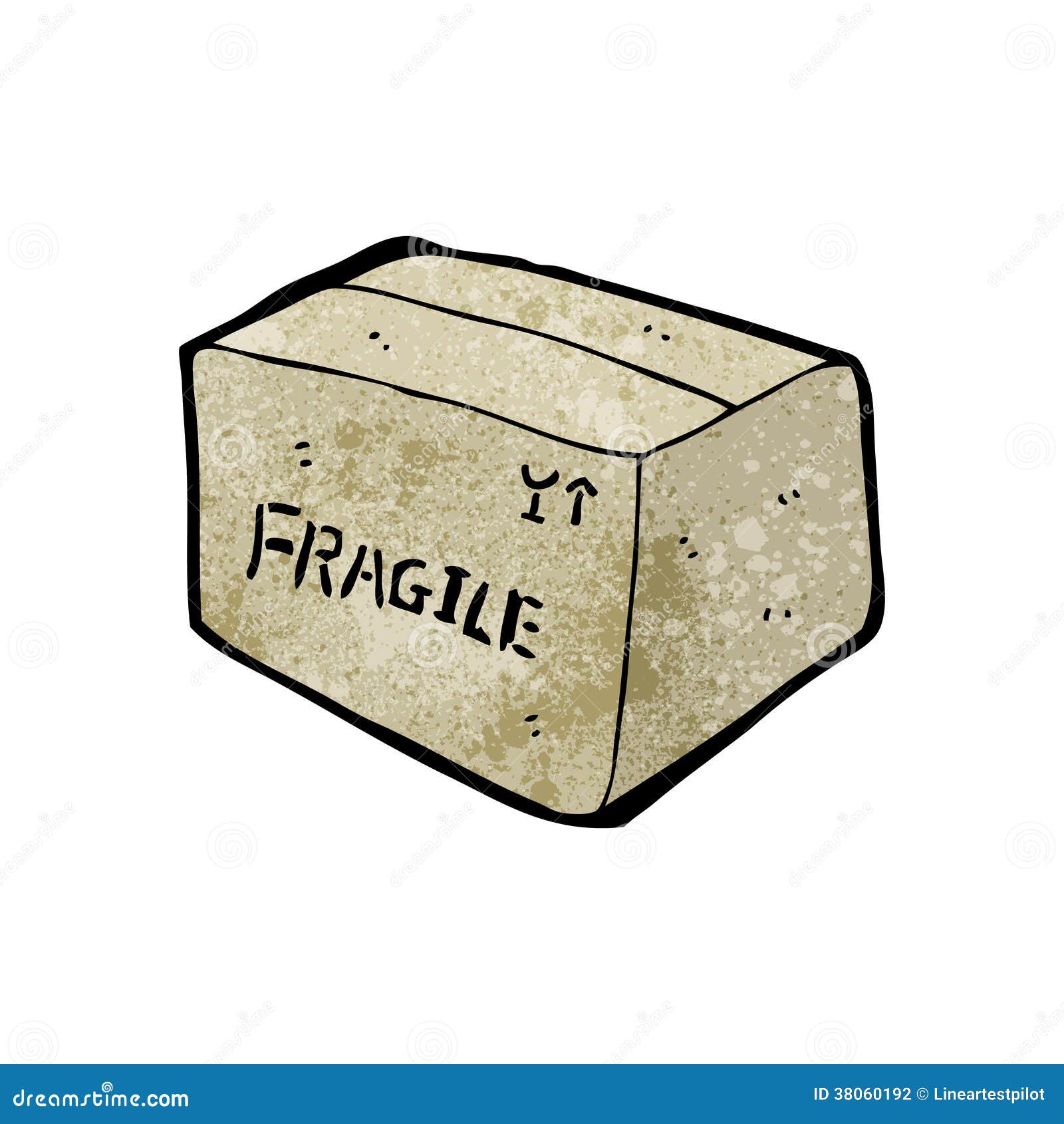 Cartoon mail package stock vector. Illustration of mail - 38060192