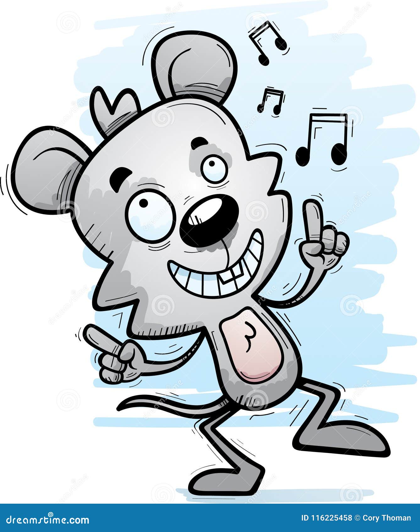 Cartoon Male Mouse Dancing stock vector. Illustration of music - 116225458