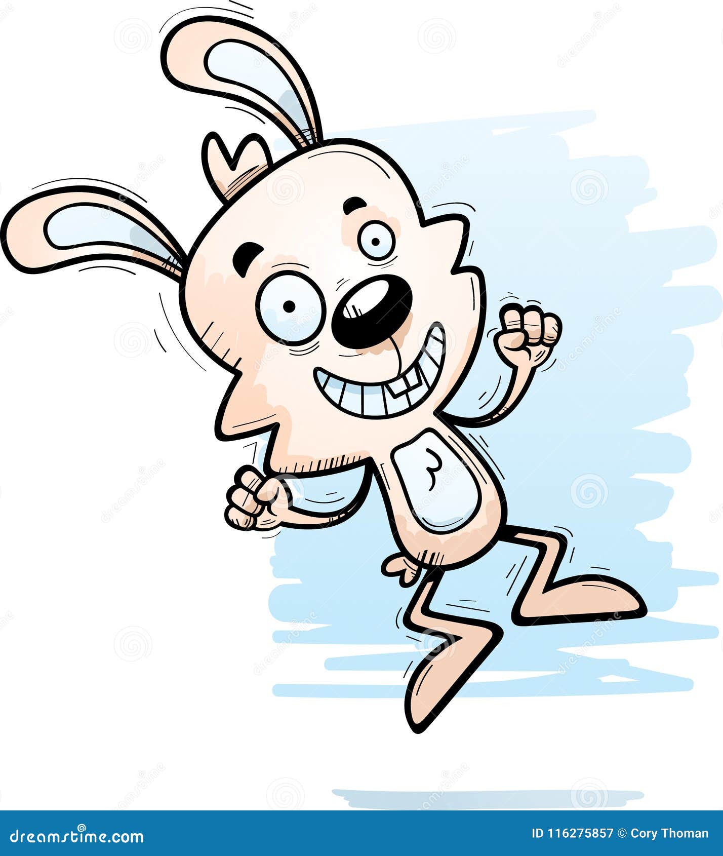Cartoon Male Rabbit Jumping Stock Vector - Illustration of sketch ...