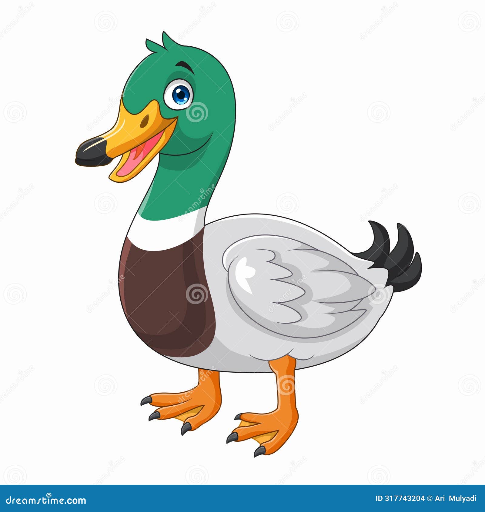 Cartoon Mallard Duck | CartoonDealer.com #30555649