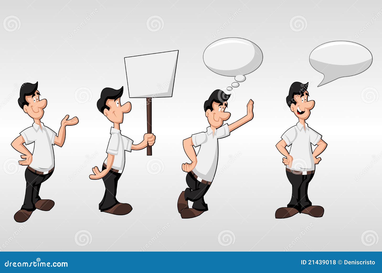 Cartoon man stock vector. Illustration of dialog, communication - 21439018