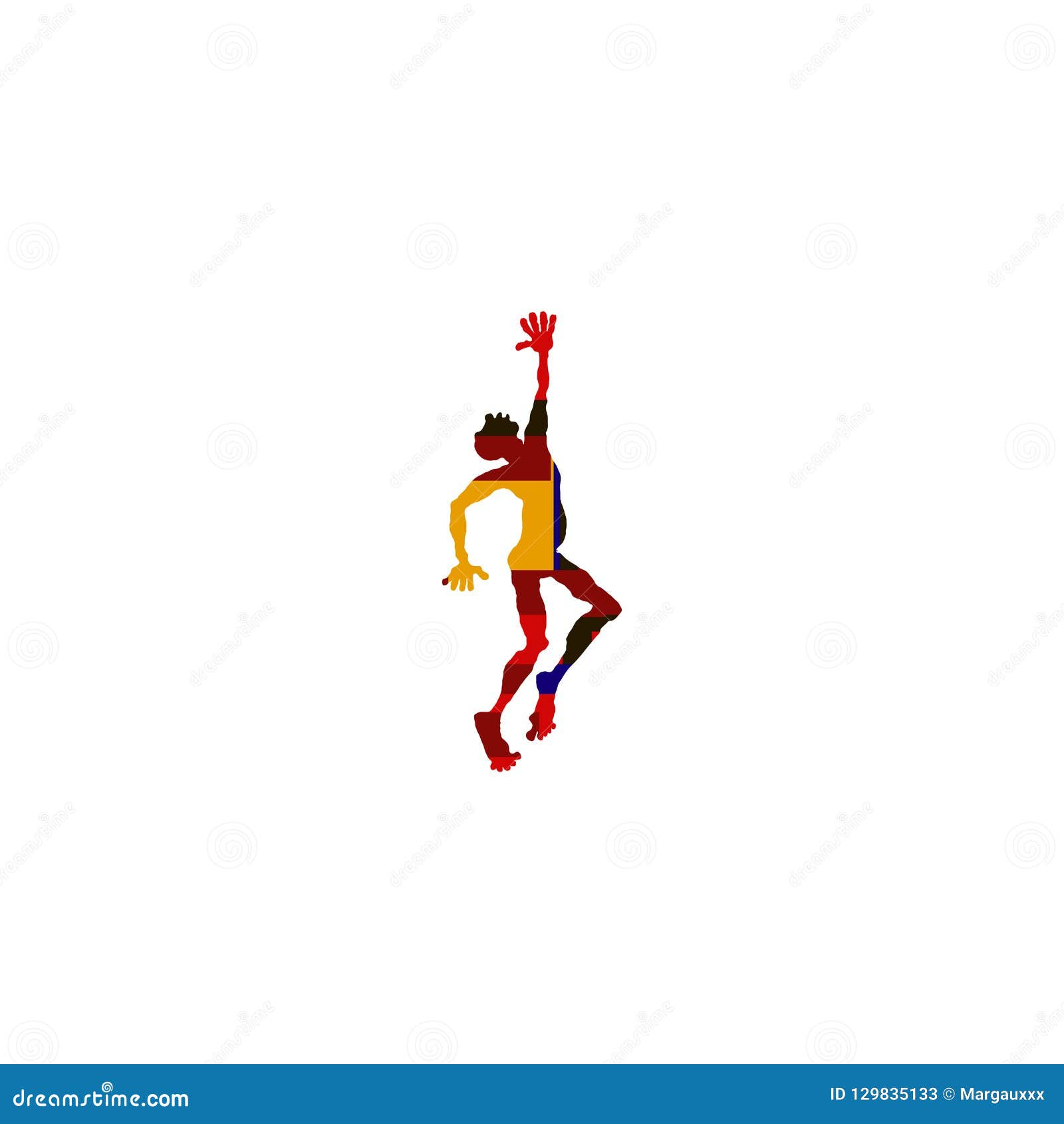 Vector Aggressive and Expressive Male Dance Book Illustration. Stock ...