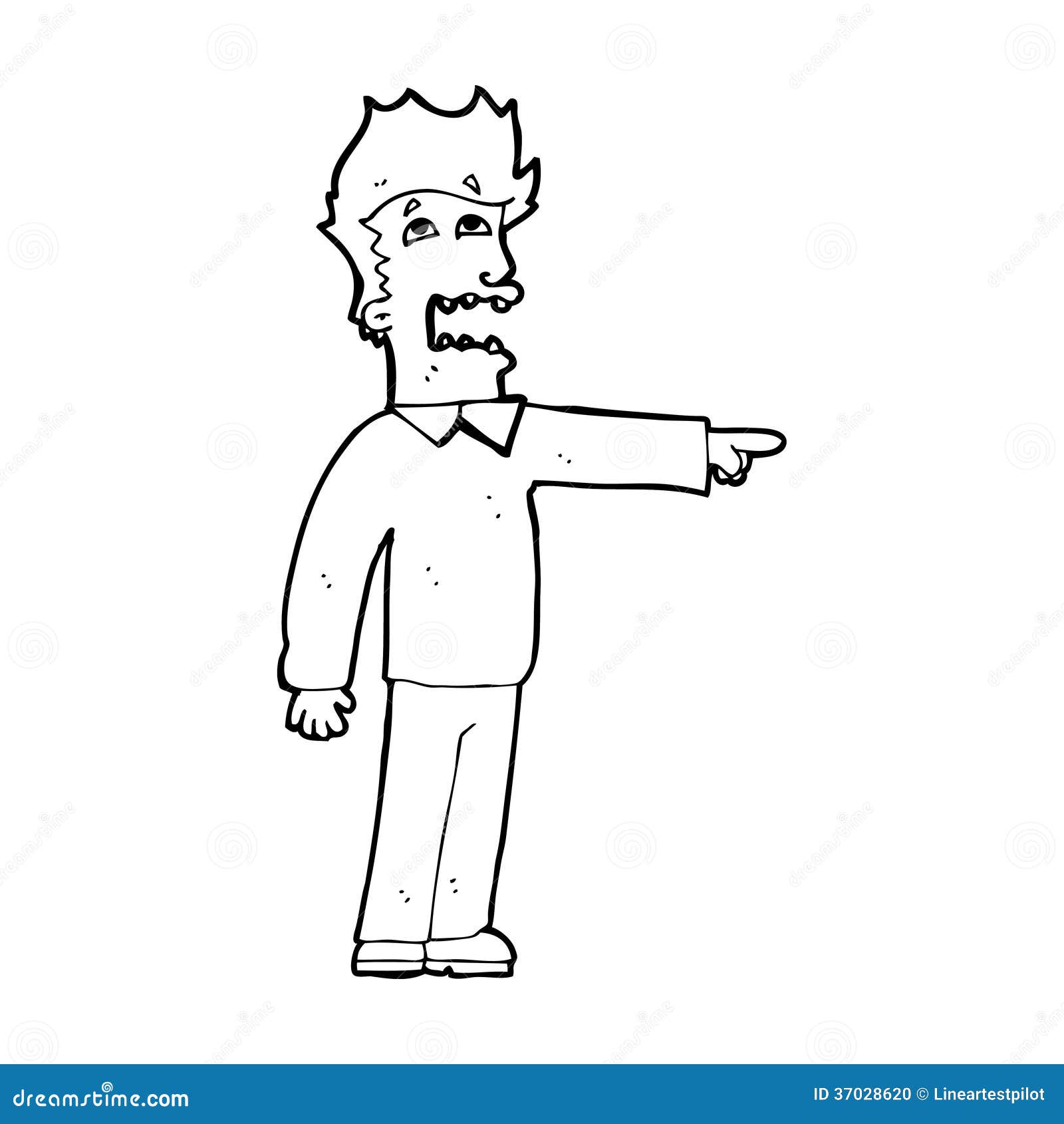 Cartoon Man Accusing Royalty-Free Stock Image | CartoonDealer.com #37028620