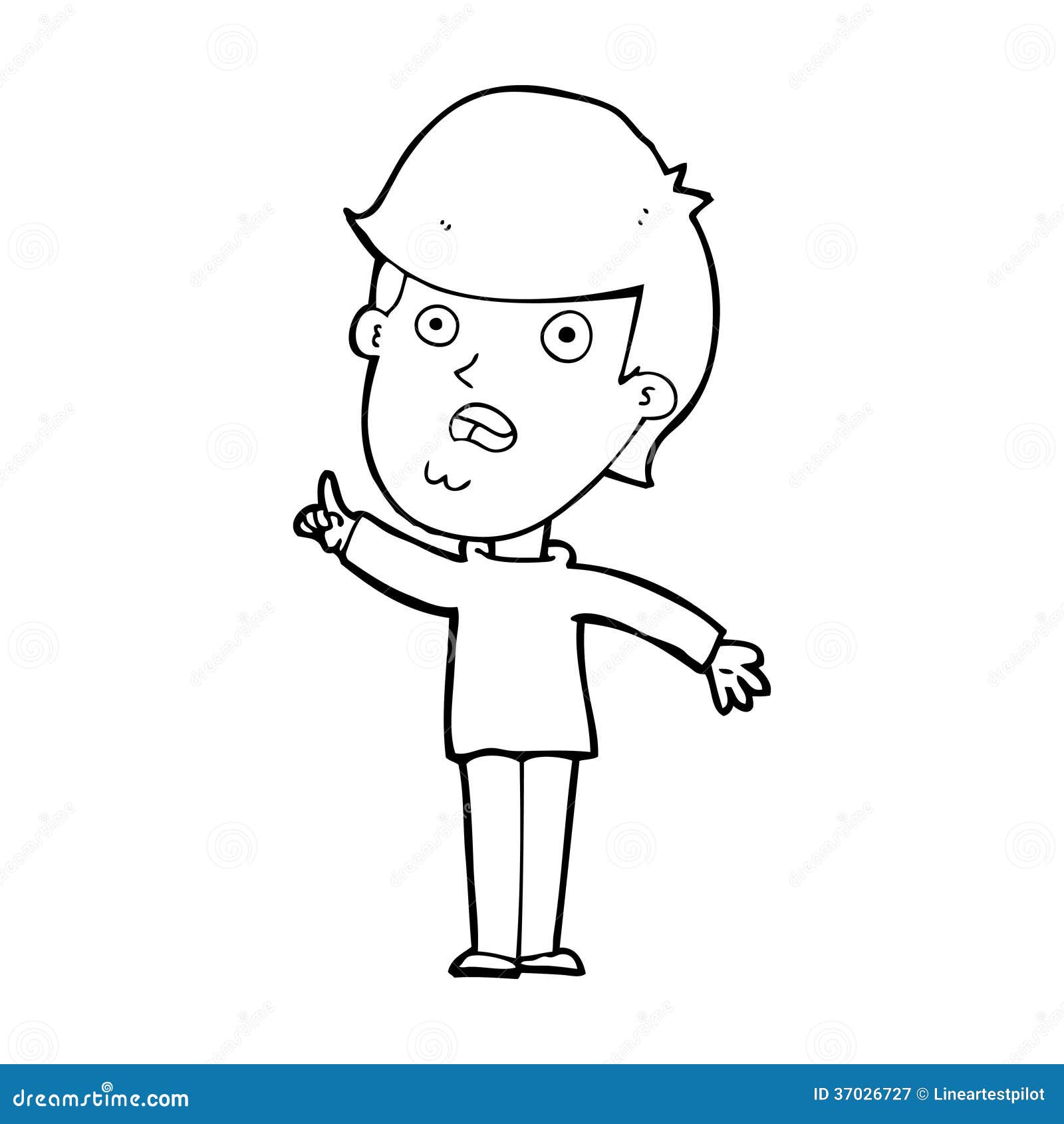 Cartoon Man Asking Question Stock Illustration - Illustration of ...