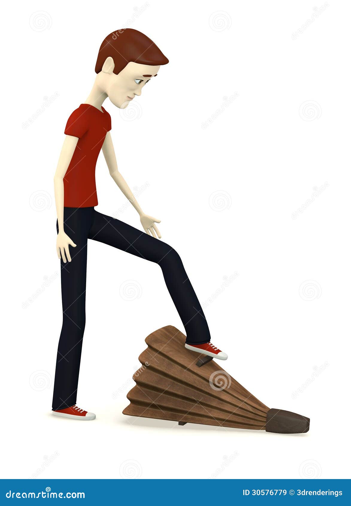 Cartoon Man With Bellows Royalty-Free Stock Photography | CartoonDealer ...