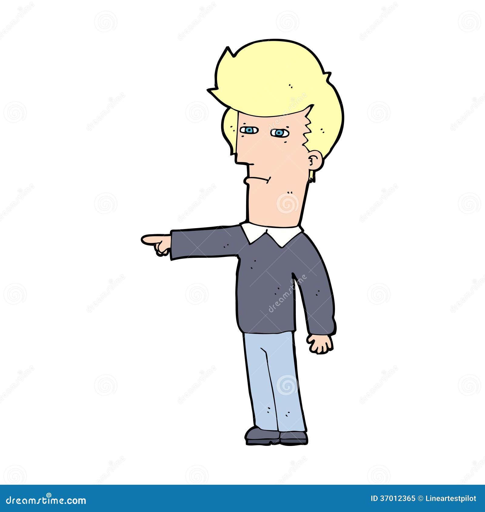 Cartoon man blaming stock vector. Illustration of eyes - 37012365