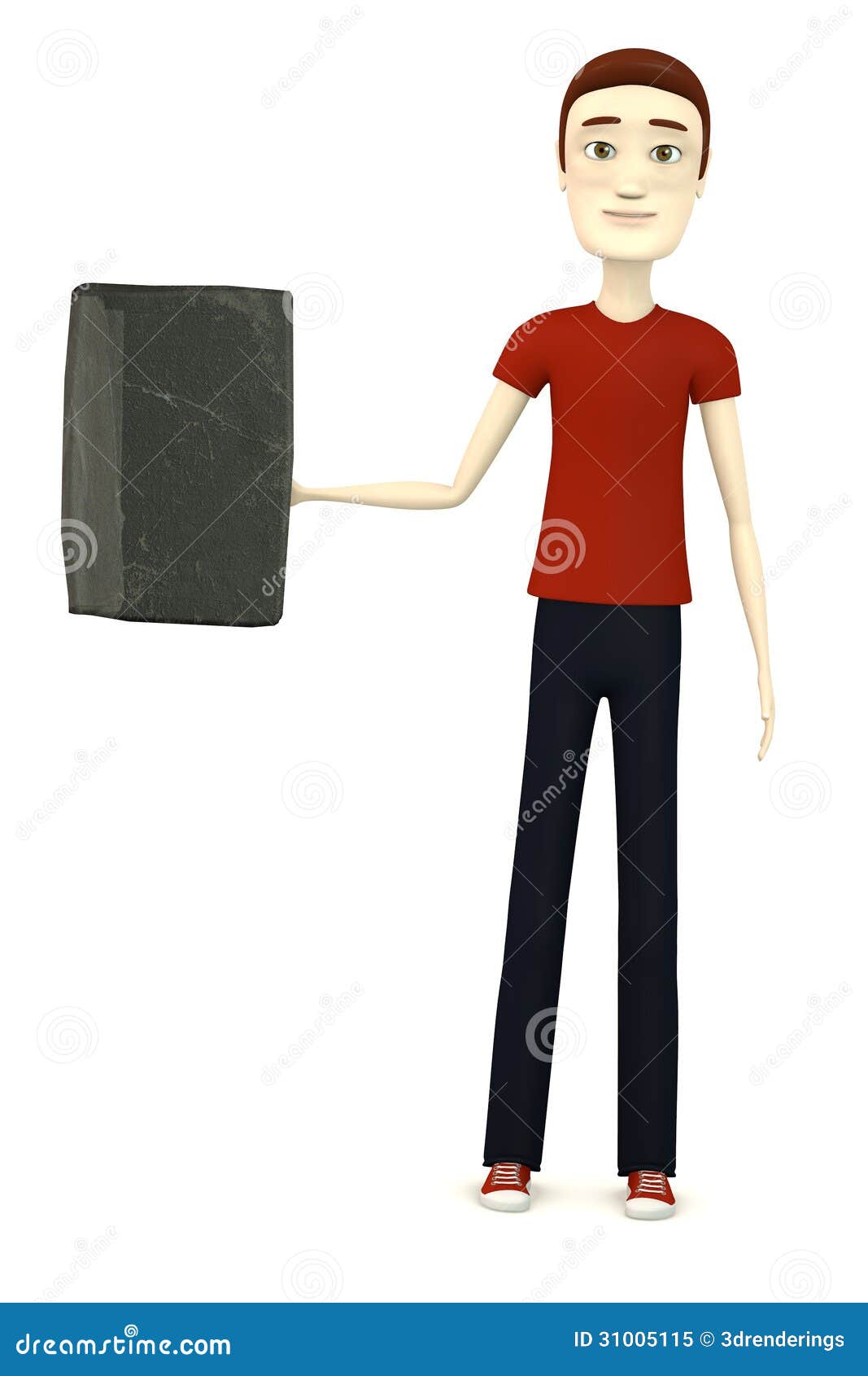 Cartoon man with book stock illustration. Illustration of book - 31005115