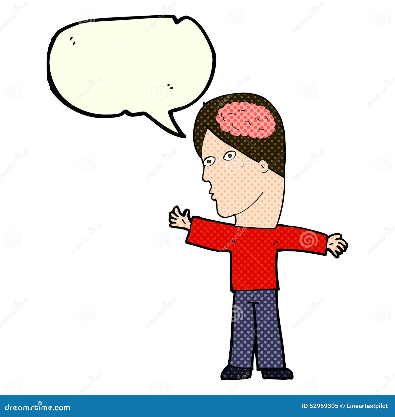 Brain With Speech Bubble And Question Mark Cartoon Vector ...