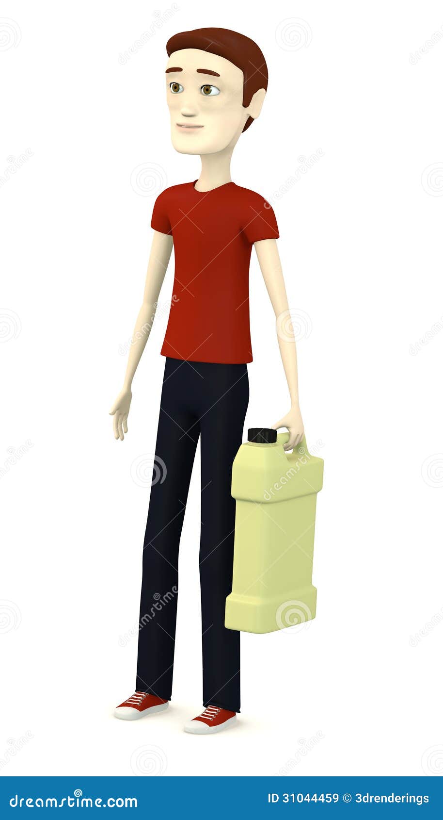 Cartoon man with cleaner stock illustration. Illustration of liquid ...