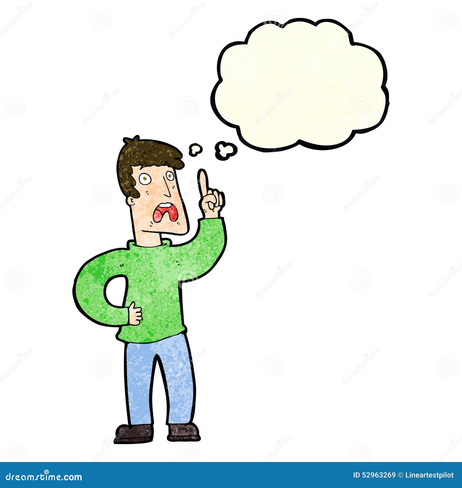 Cartoon Man With Complaint With Speech Bubble Royalty-Free Stock Image ...