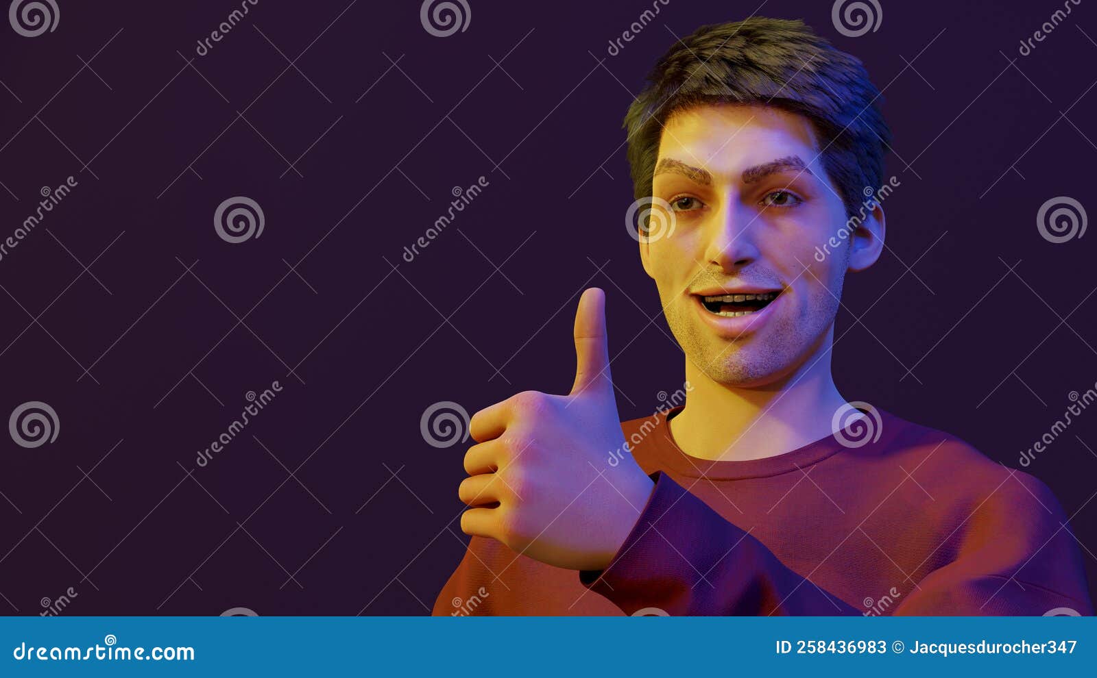 Man with Thumb Up Positive Approval Congratulations Yes Cool Attitude ... Man with Thumb Up Positive Approval Congratulations Yes Cool Attitude ...