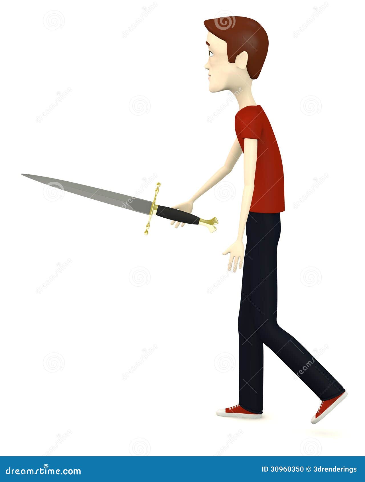 Cartoon Man With Dagger Stock Photography | CartoonDealer.com #30960350