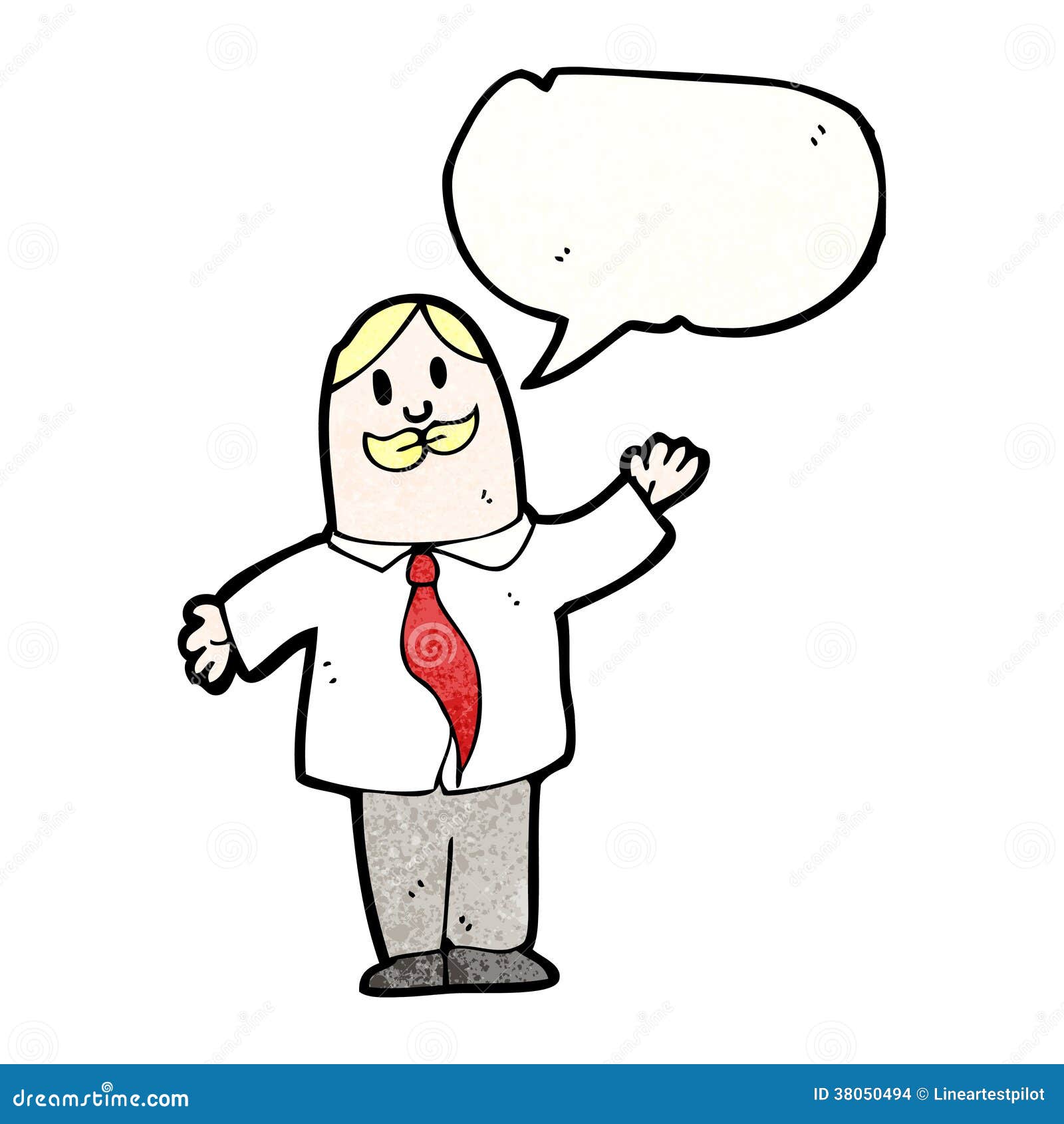 Cartoon Man Explaining Idea Stock Vector - Illustration of cute, funny ...