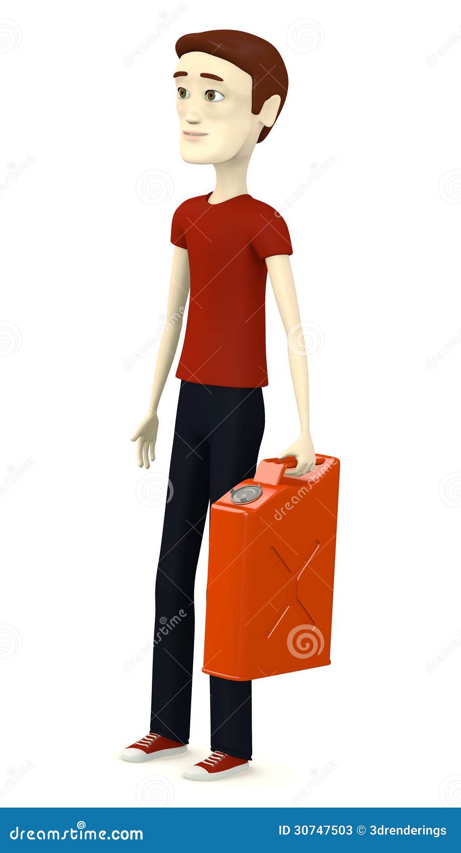Cartoon man with gas can stock illustration. Illustration of human ...