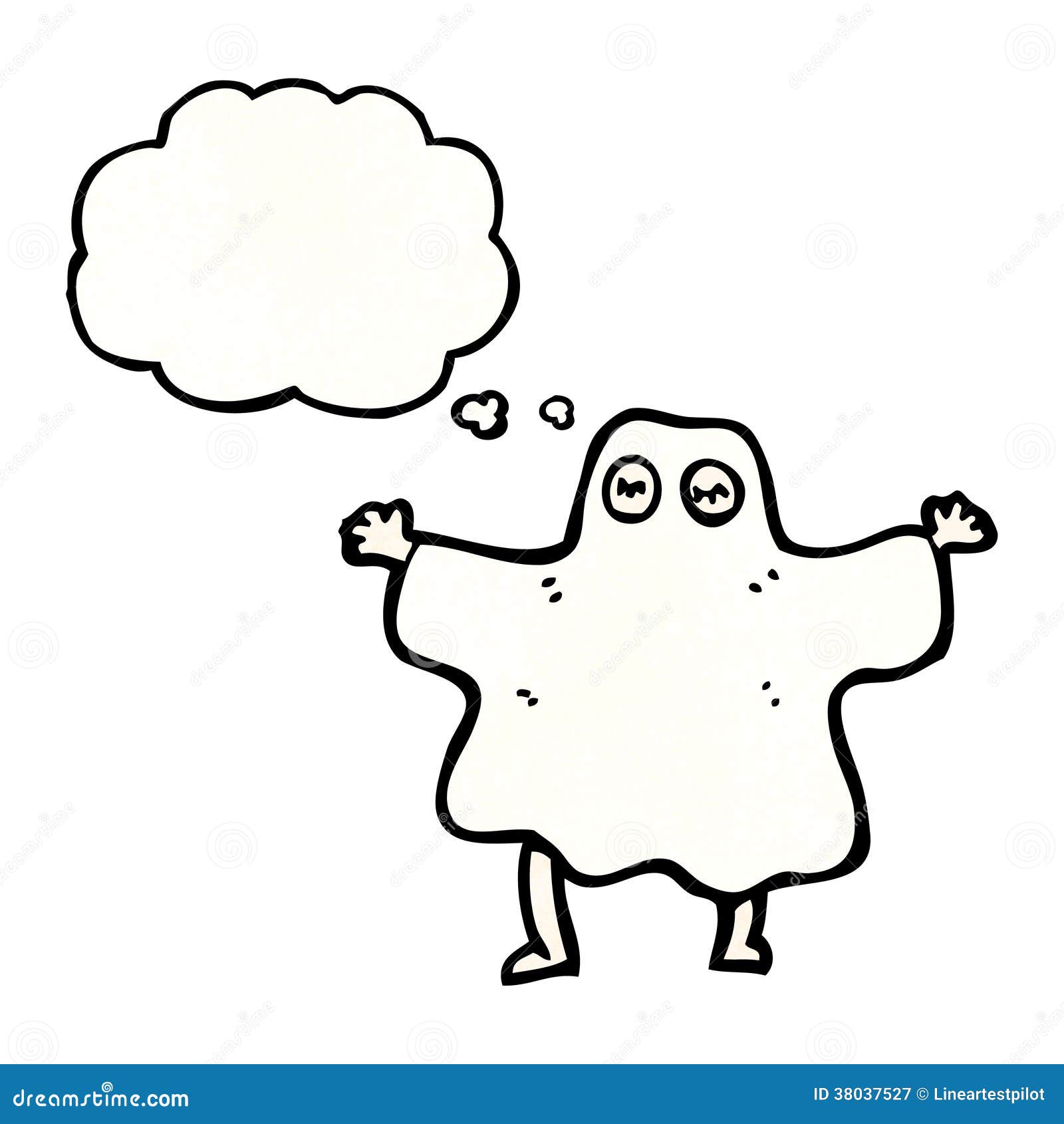 Cartoon Man in Ghost Costume Stock Vector - Illustration of cute, funny ...