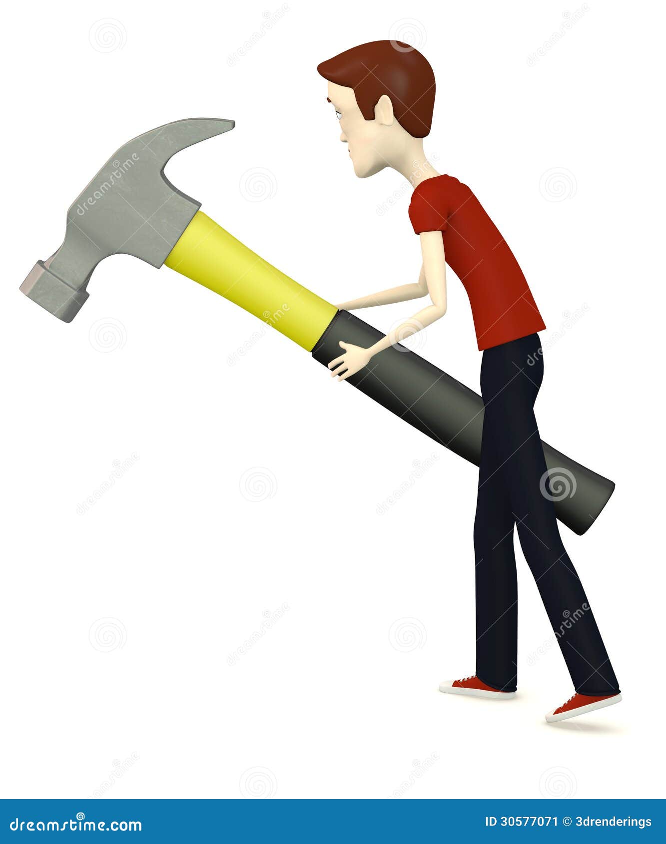 Clipart man with hammer