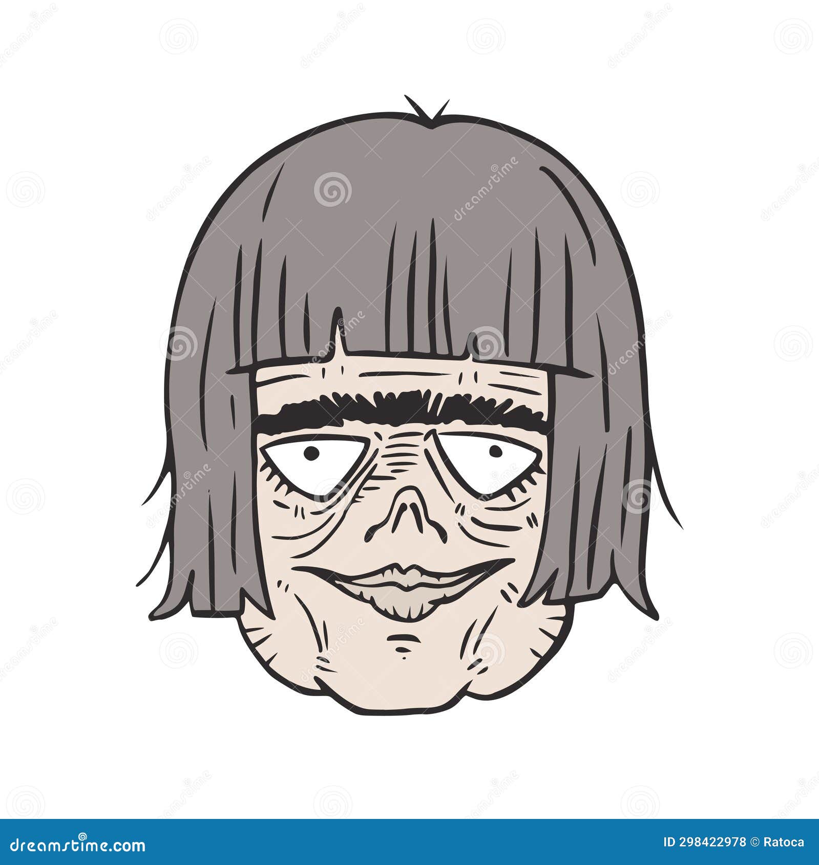 Cartoon man head draw stock vector. Illustration of human - 298422978