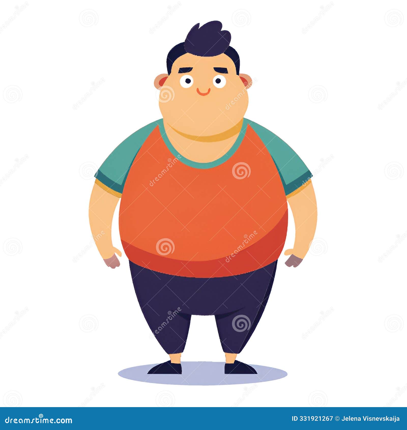 Cartoon of a man stock illustration. Illustration of smile - 331921267