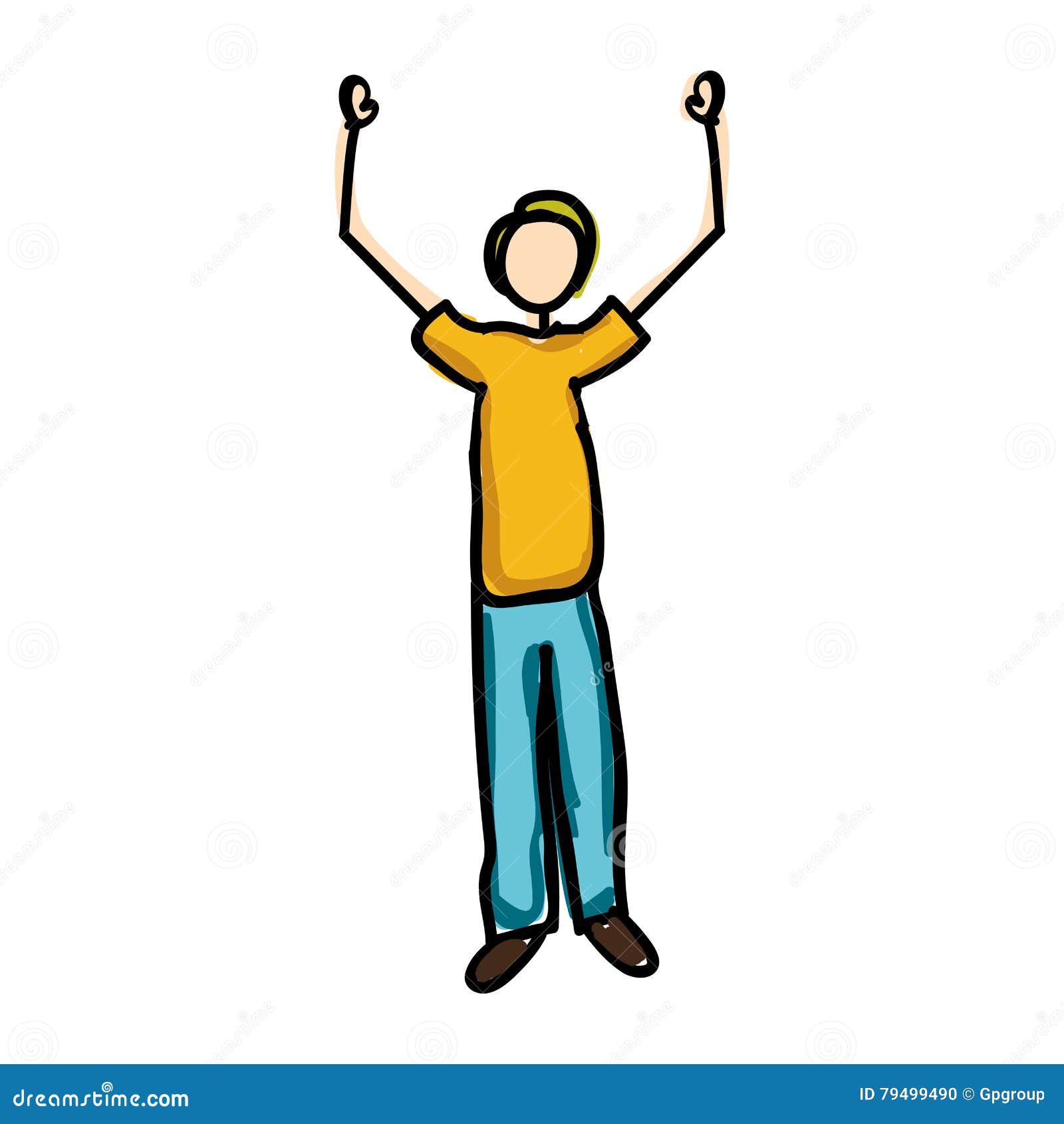 Cartoon man icon image stock vector. Illustration of symbol - 79499490