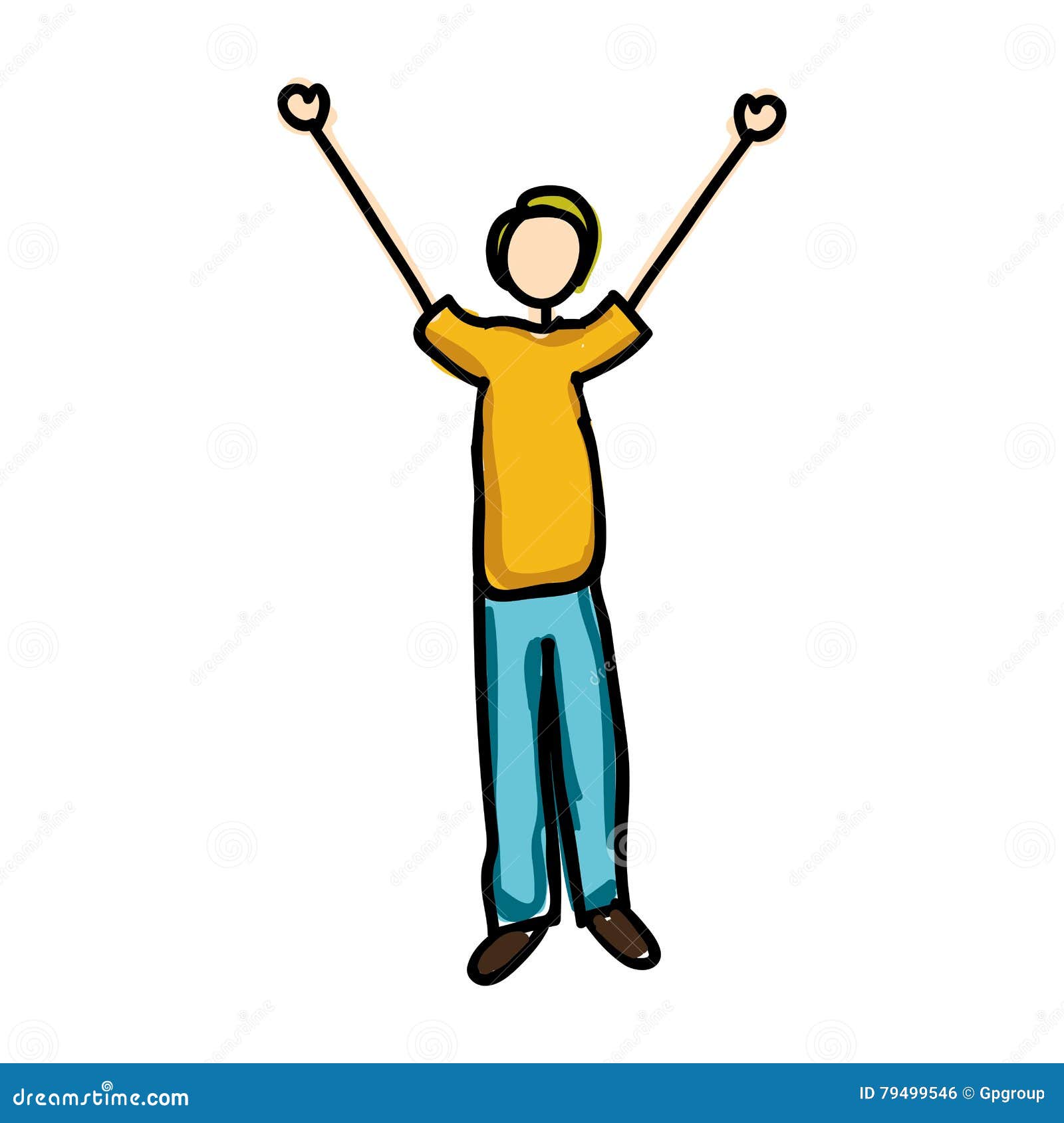Cartoon man icon image stock vector. Illustration of people - 79499546