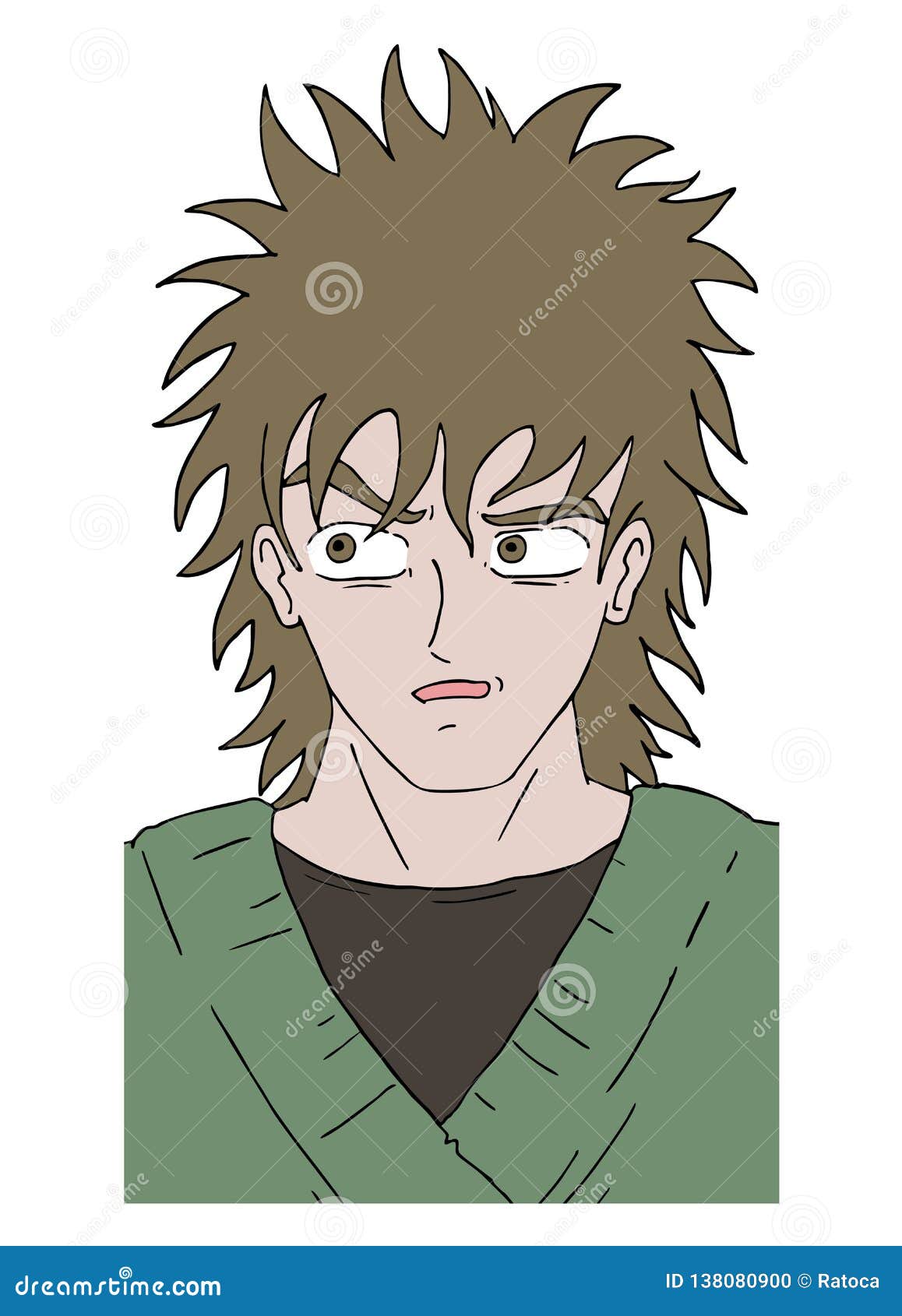 Cartoon man looking stock vector. Illustration of vector - 138080900