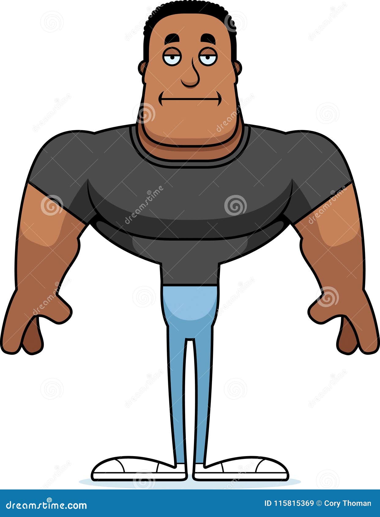 Cartoon Bored Man stock vector. Illustration of shirt - 115815369