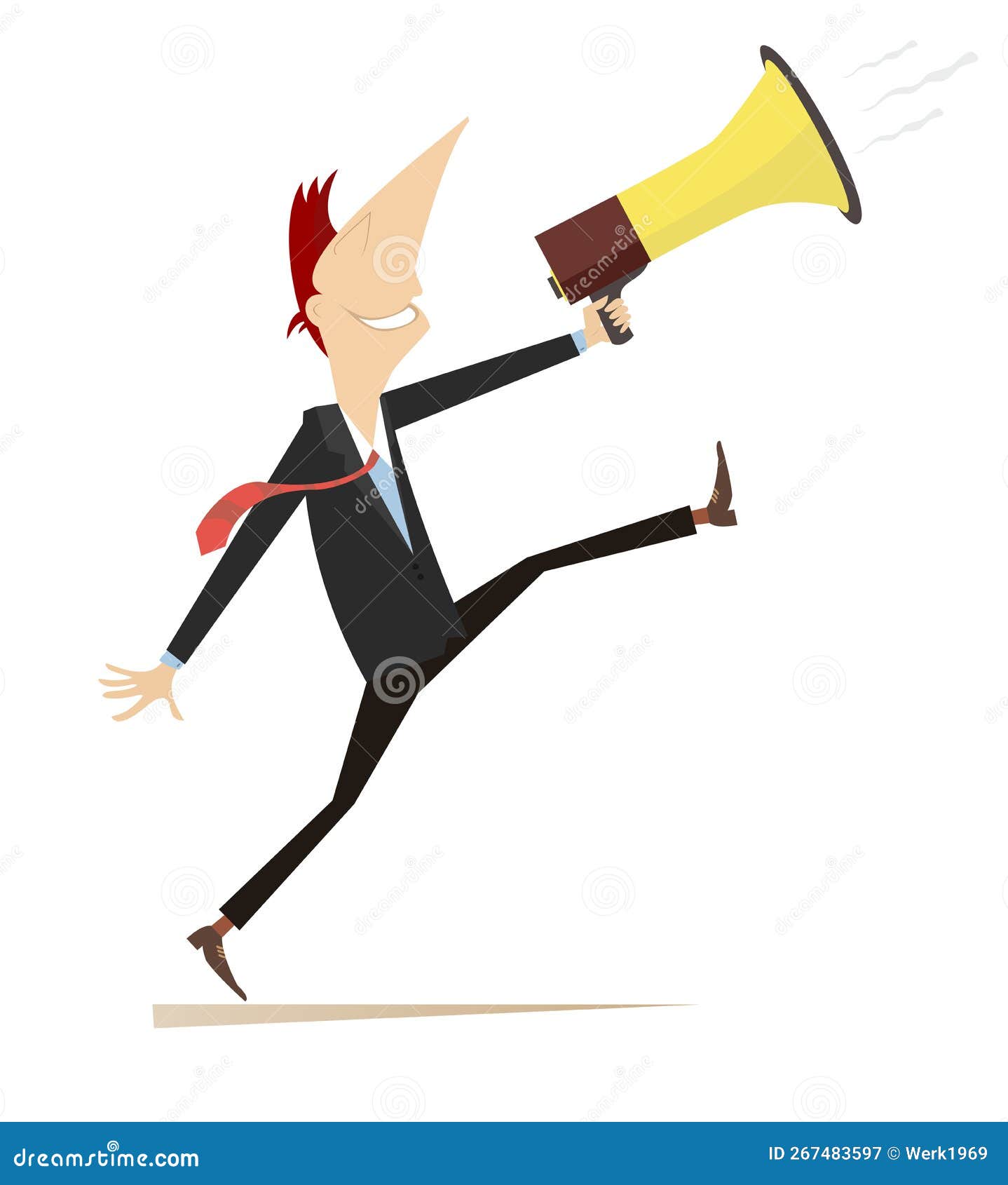 Man, megaphone and news stock vector. Illustration of clip - 267483597 Man, megaphone and news stock vector. Illustration of clip - 267483597