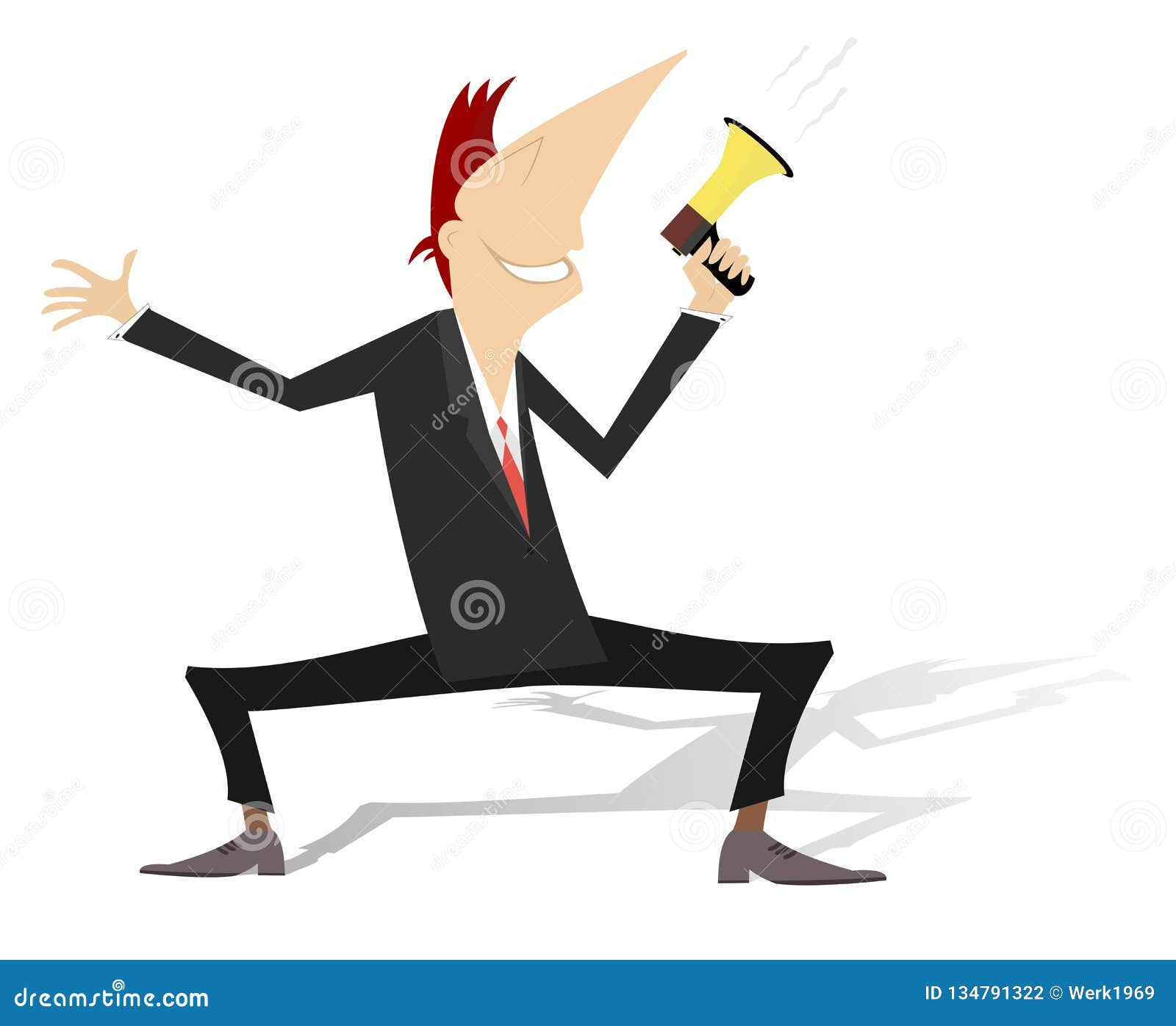 Man, Megaphone and News Concept Illustration Stock Vector ... Man, Megaphone and News Concept Illustration Stock Vector ...