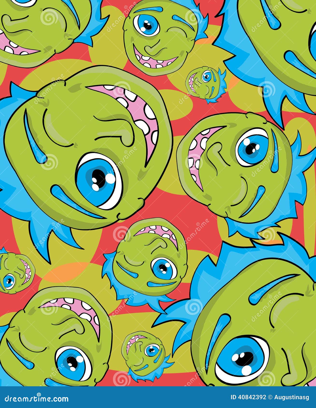 Cartoon man pattern stock illustration. Illustration of tease - 40842392