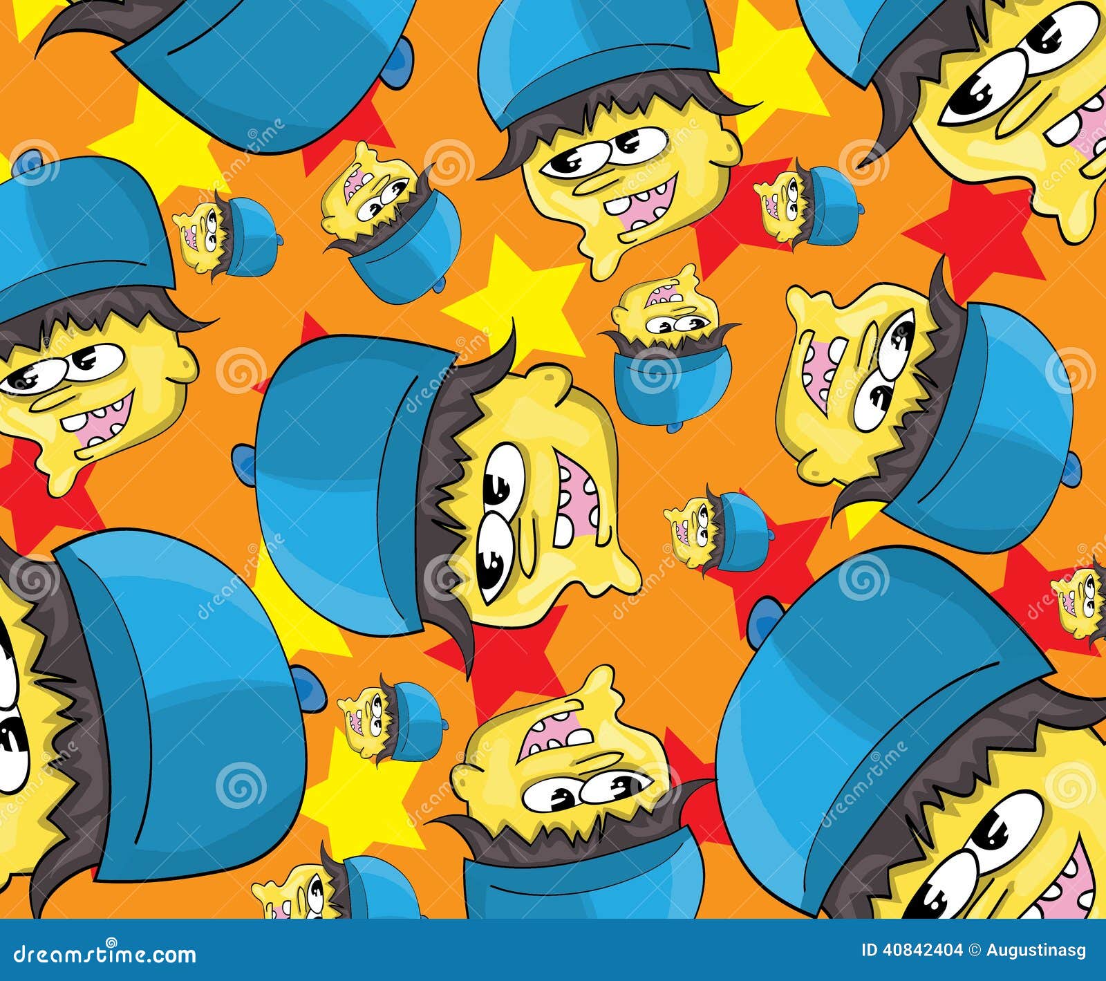 Cartoon man pattern stock illustration. Illustration of joke - 40842404