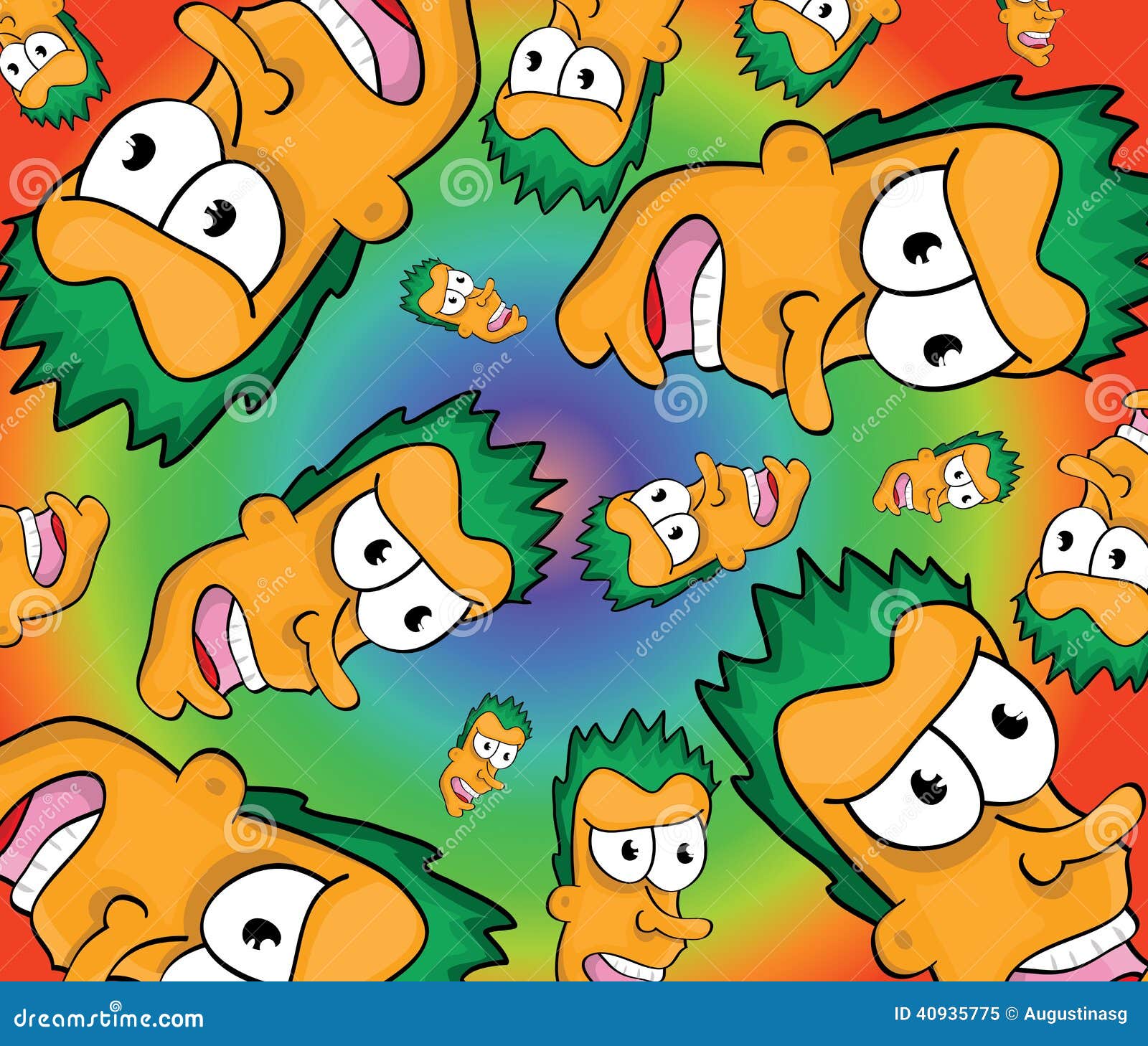 Cartoon man pattern stock illustration. Illustration of poster - 40935775