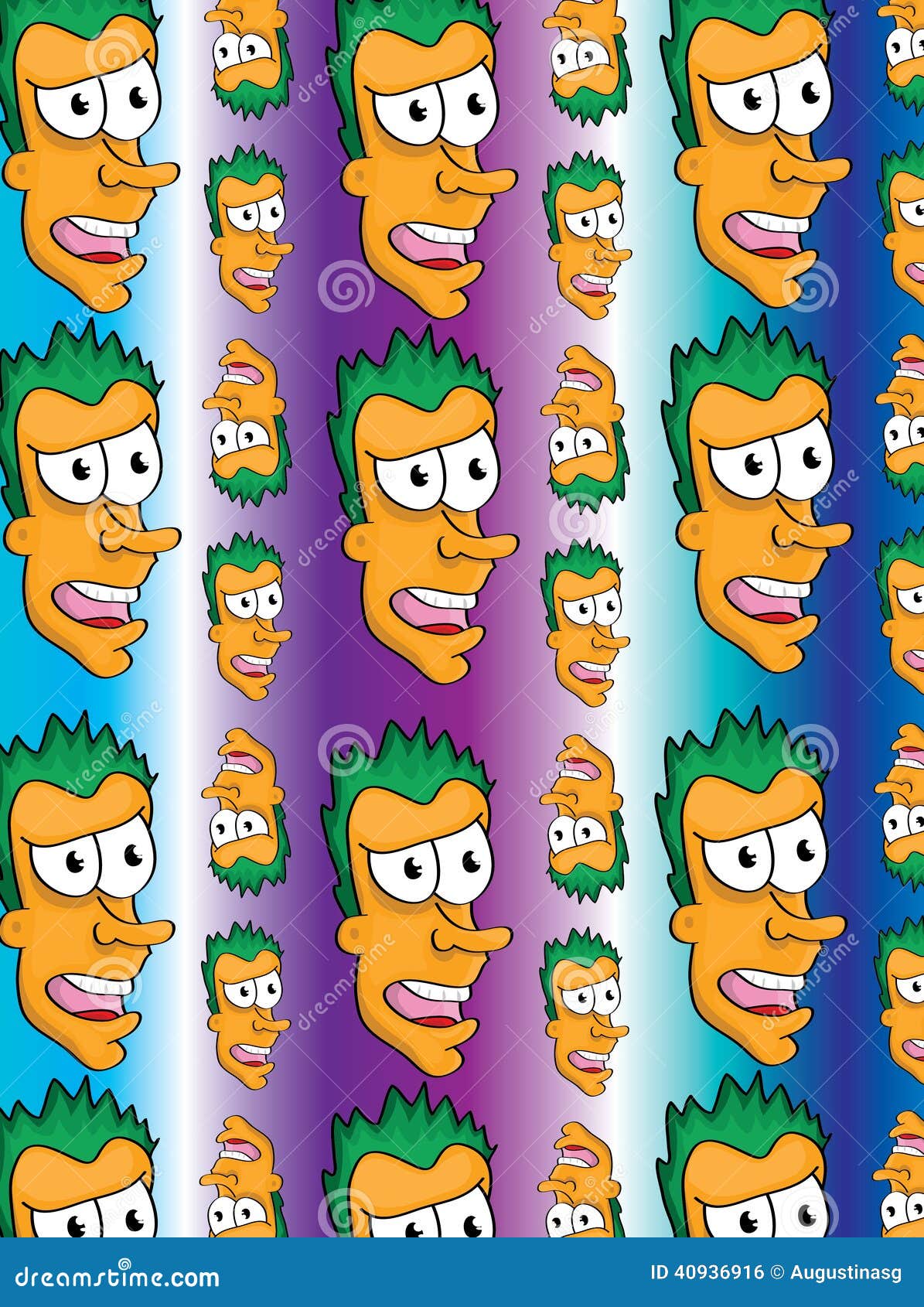 Cartoon man pattern stock illustration. Illustration of female - 40936916