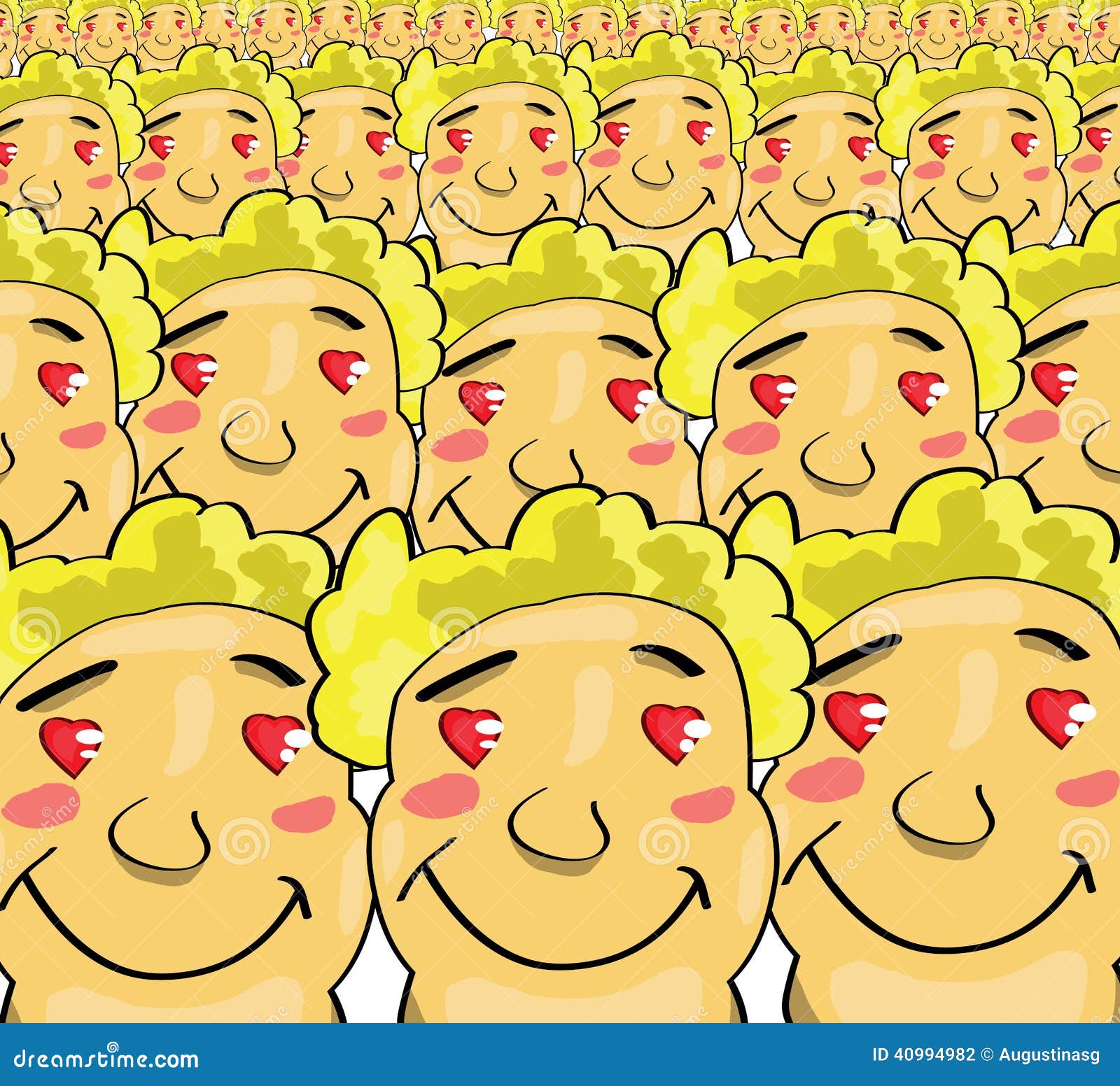 Cartoon man pattern stock illustration. Illustration of joke - 40994982