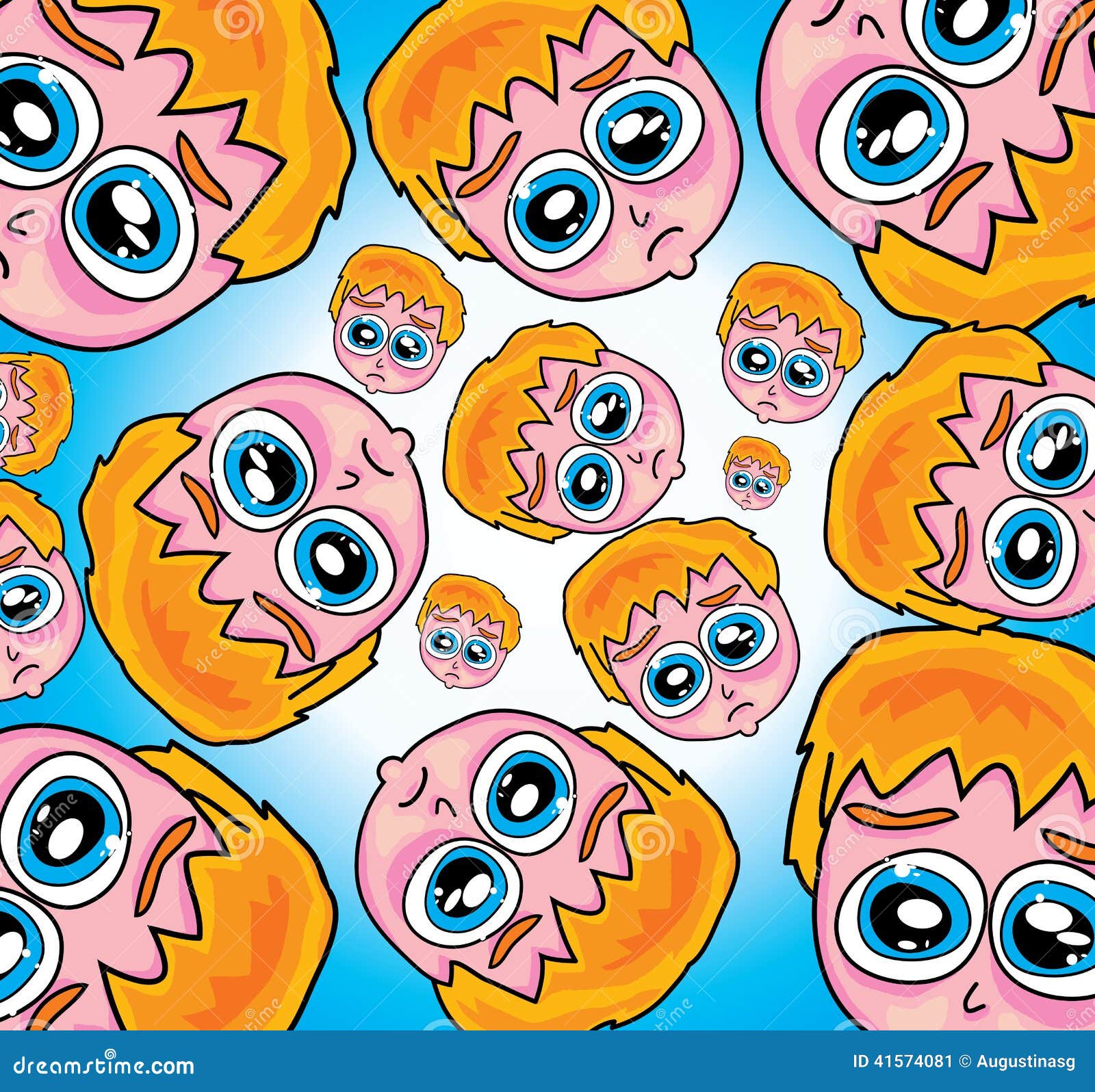 Cartoon man pattern stock illustration. Illustration of offer - 41574081