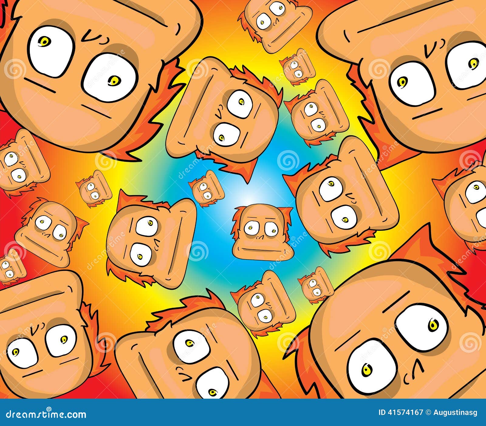 Cartoon man pattern stock illustration. Illustration of lips - 41574167