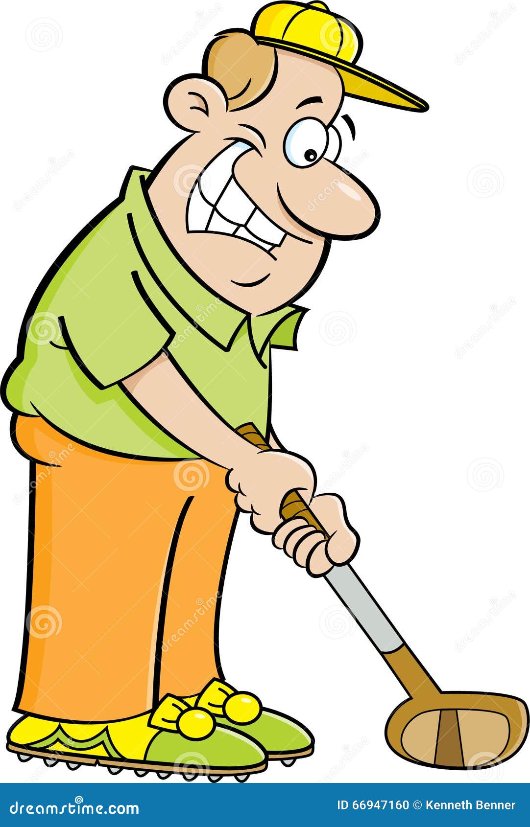 Cartoon Man Playing Golf Stock Illustrations – 388 Cartoon Man Playing ...